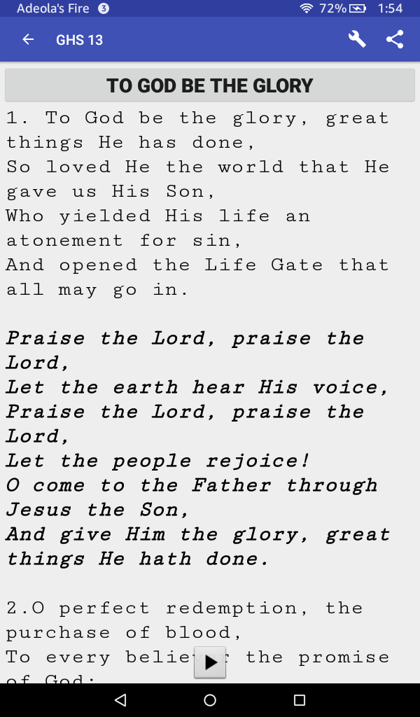 DCLM GHS: Gospel Hymns & Songs:Amazon.co.uk:Appstore for Android