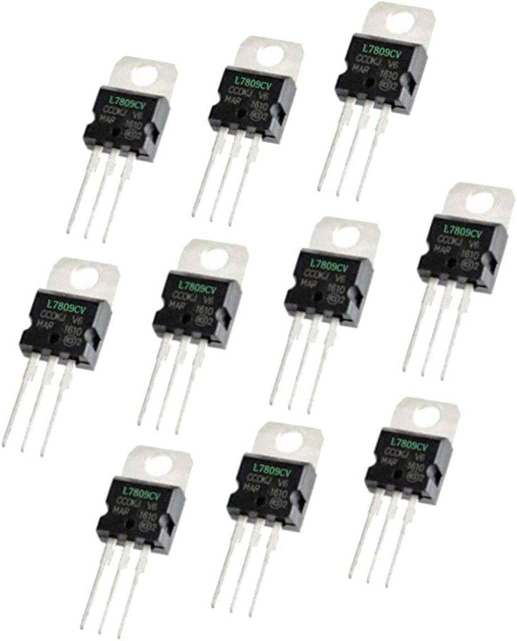 10PCS New L7809CV L7809 LM7809 ST TO-220 Voltage Regulator IC 9V 1.5A ...