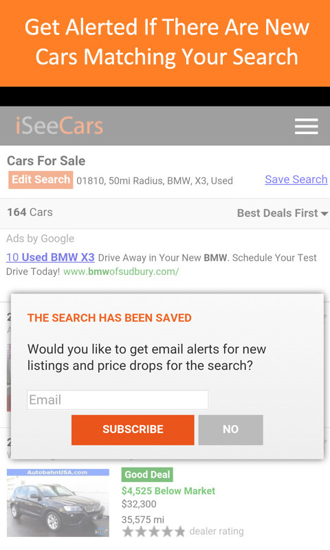Used Car Search Pro - iSeeCars:Amazon.com:Appstore for Android