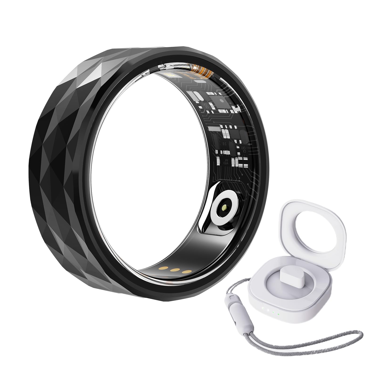 Smart Ring Health Tracker, Anillo Inteligente para Hombre, Health Rings ...