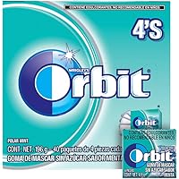 Orbit chicles polar mint sin azúcar, 40 paquetes de 4 piezas. 196g ...