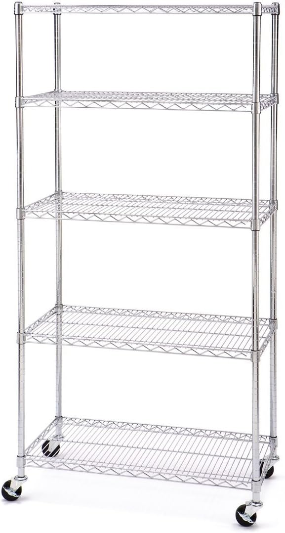 Amazon.com: Seville Classics 5 Shelf, 18-Inch by 36-Inch by 72-Inch ...