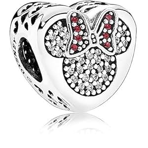 Amazon.com: PANDORA Disney, Mickey & Minnie True Love Charm 792050CZ ...