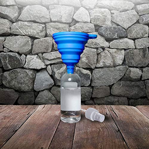 Kitchen Funnels Set of 3, Collapsible Funnel, Funnels for Filling Bottles and Jars, Food Grade ...