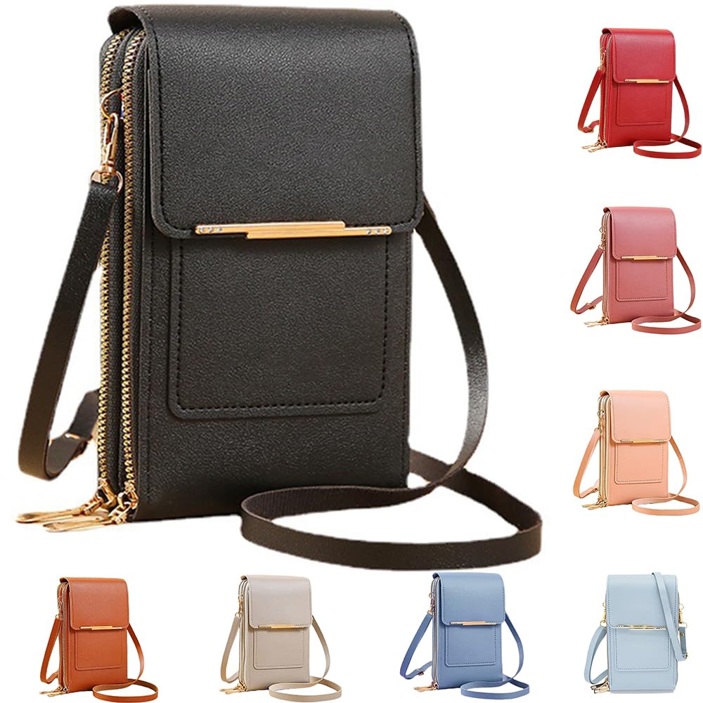 Anti-Theft Leather Bag,Small Crossbody Cell Phone Purse Wallet for ...