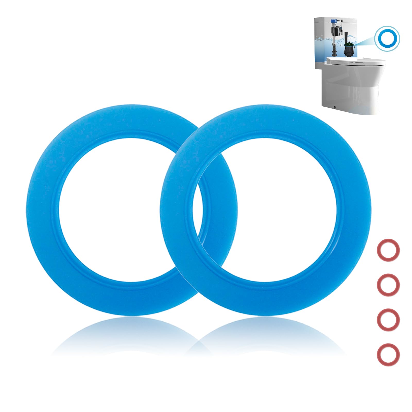 Lychee Light Toilet Flush Valve Seal,Upgraded Silicone O-Ring ...