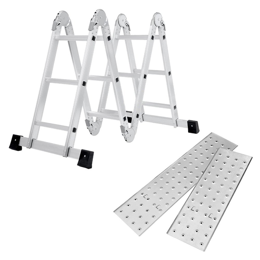 DIY & Tools LARS360 6 in 1 Multi-Purpose Ladder 5.5m Folding Extension ...