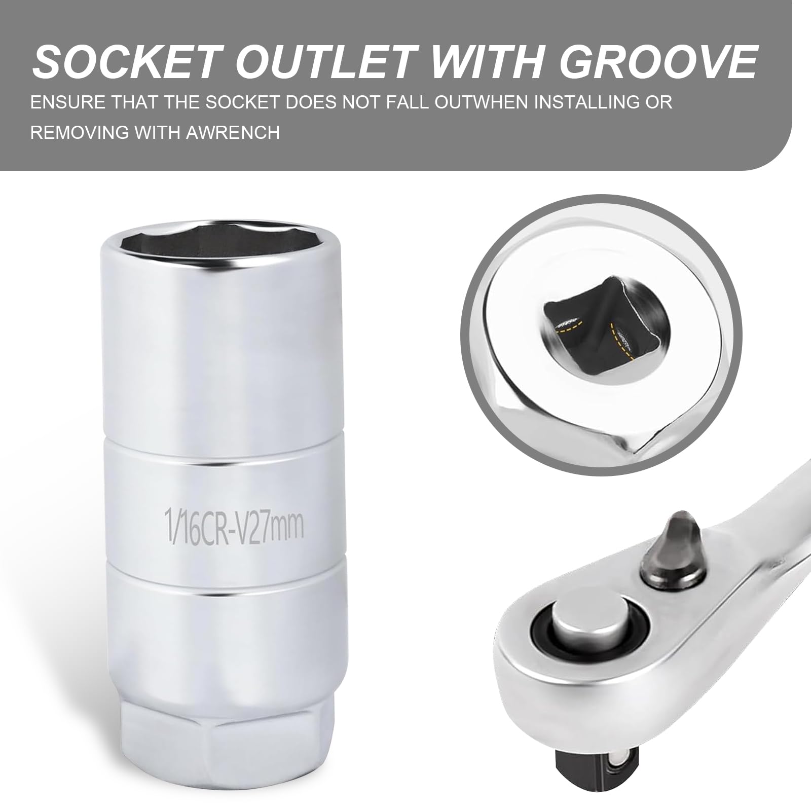 Mua Pack-1 Car Oil Pressure Sensor Socket, 3/8" Actuator 1-1/8" Hex ...