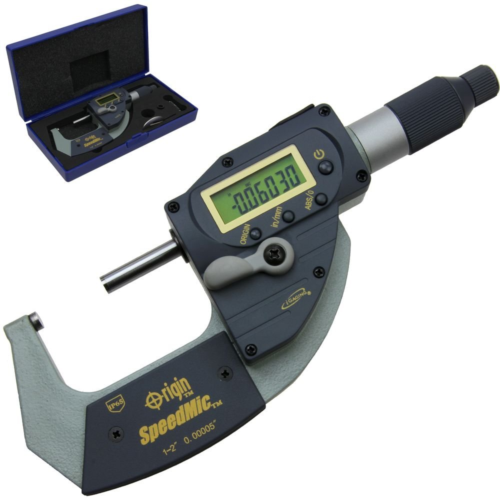 iGaging 0-1 Digital Quick Micrometer Bluetooth Connectivity Built-in ...
