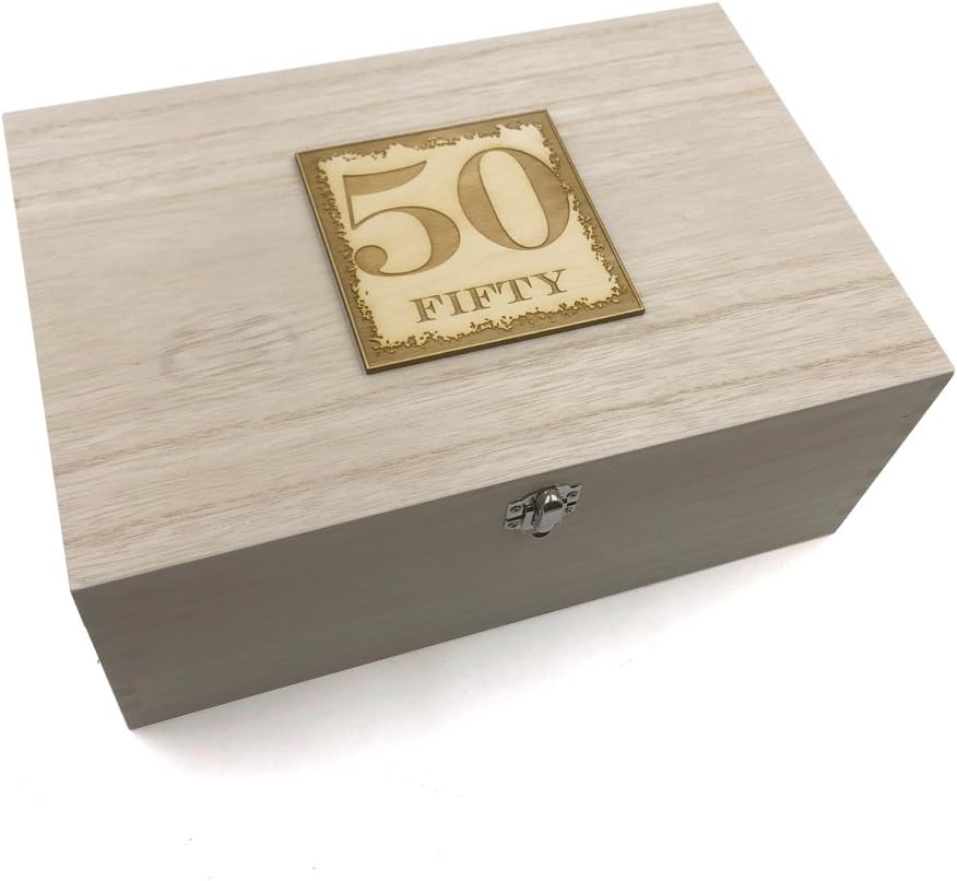 50th Birthday Gift Large Memories Keepsake Box: Amazon.co.uk: Toys & Games