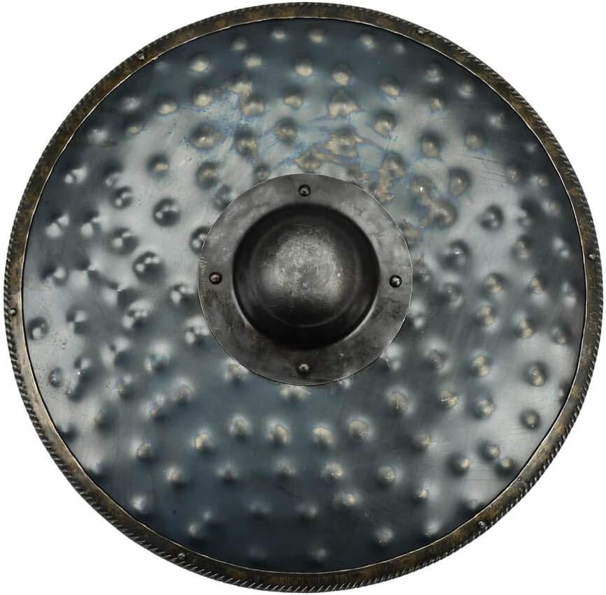 Amazon.com : Armor Venue Hammered Round Shield - 16 Gauge Steel ...