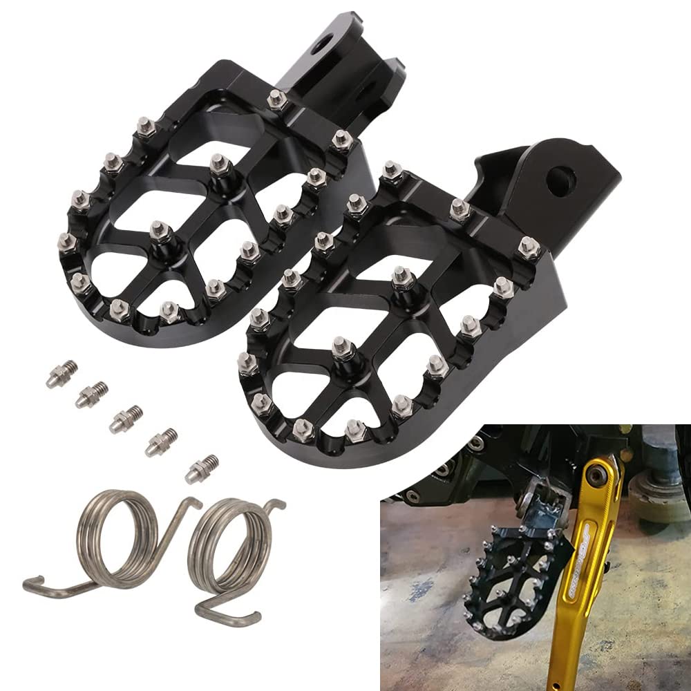 Mua JFG RACING Dirt Bike Foot Pegs with Springs,7075 Aluminum CNC ...
