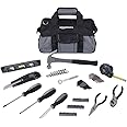 Amazon Basics 65 Piece Home Basic Repair Tool Kit Set With Bag, Silver ...