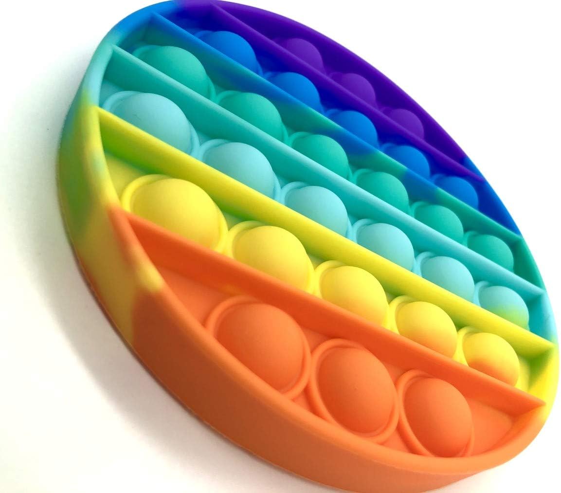 Rainbow Push Pops Stress Ball Bubble Wrap, Push Bubbles Anti Anxiety ...