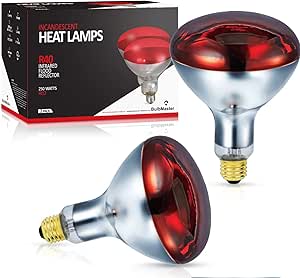 BULBMASTER 250 Watts R40 Red Heat lamp Flood Light Bulb Infrared ...