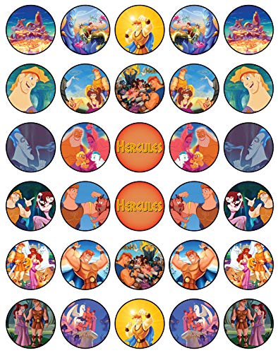 Mua 30 x Edible Cupcake Toppers – Hercules Party Collection of Edible ...