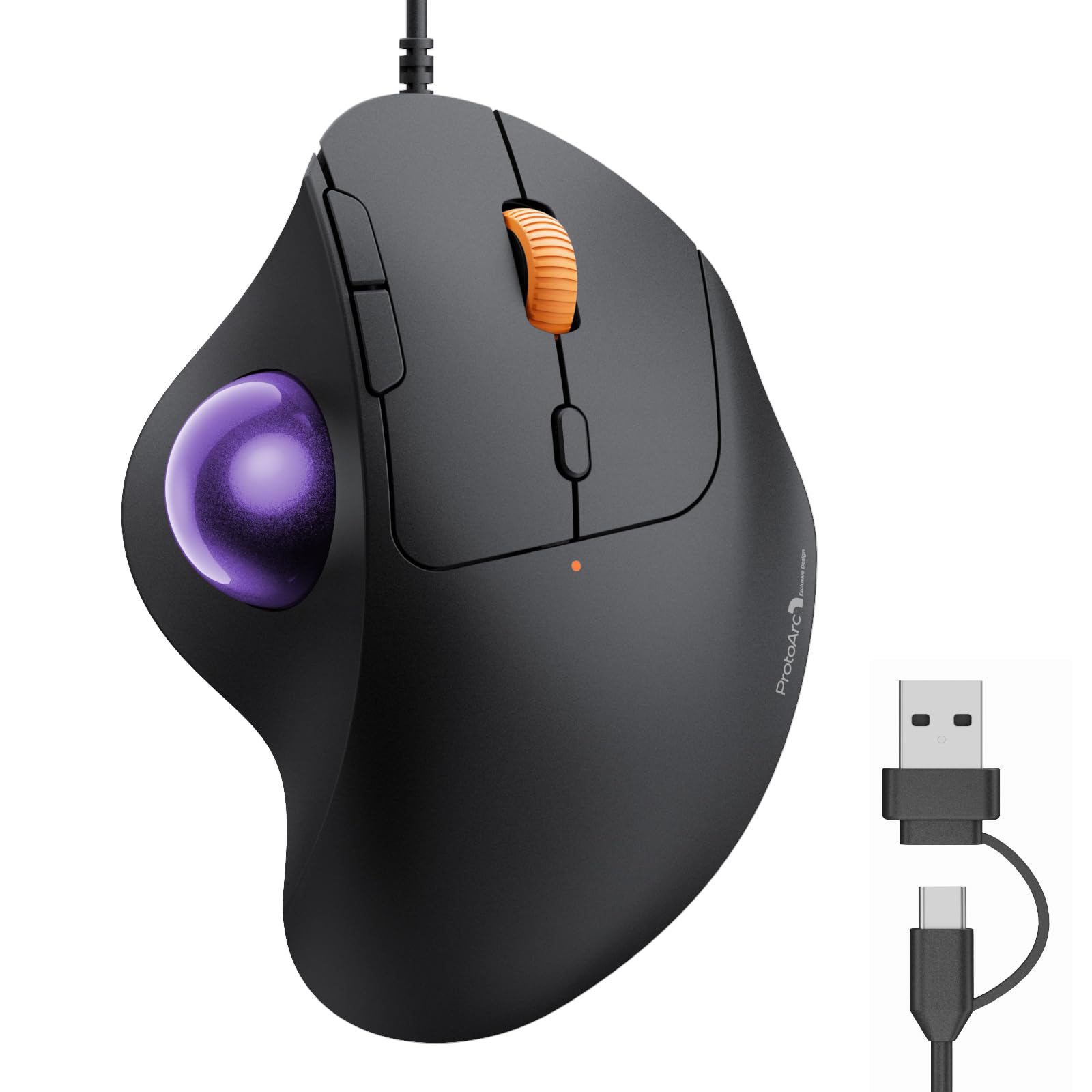 Mua ProtoArc Wired Trackball Mouse, EM04 Wired USB C Ergonomic ...