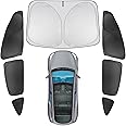 Amazon.com: Model Y Front Windshield Sunshade Car Auto UV and Sun ...