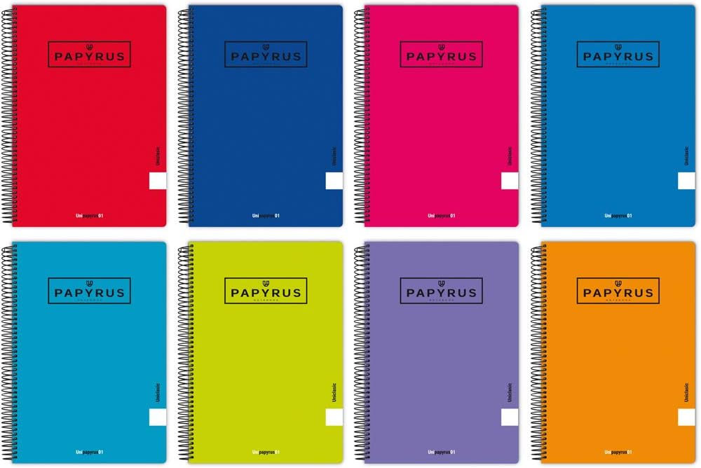 Unipapel 98440096 Pack of 10 Notebooks Soft Cover Papyrus 01- Uniclasic ...