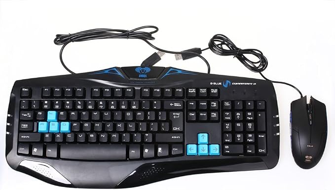 E-3LUE Cobra Wired Gaming Keyboard & Mouse Bundles/Combos+USB Cable ...