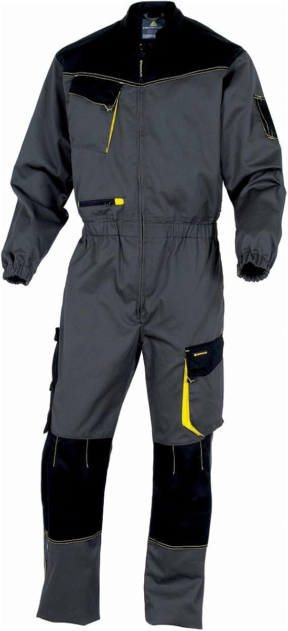 Delta Plus D-Mach Light Grey Work Overalls Coveralls Boilersuit: Amazon ...