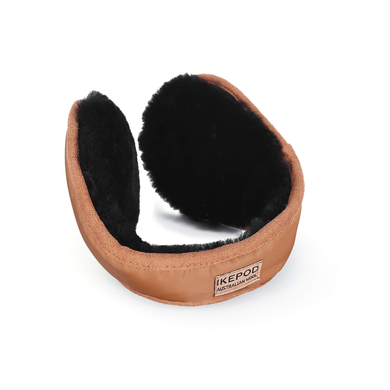 IKEPOD Sheepskin Wool Snug Earmuffs Ear Warmer - Australian Unisex ...
