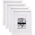 Amazon.com - Egofine 11x14 Picture Frames Made of Solid Wood 4 PCS White - for Table Top and ...