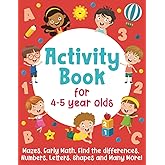 Fun Activity Book For 5-6 Year Olds: Mazes, Tracing, Letters and More ...