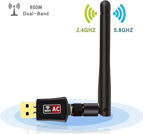 Wifi Dongle High Speed Internet 2.4/5GHz 600Mbps Wireless USB Wifi ...