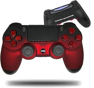 Amazon.com: Cinch Gaming PS4 Red Fade Custom Pro Tournament Controller ...