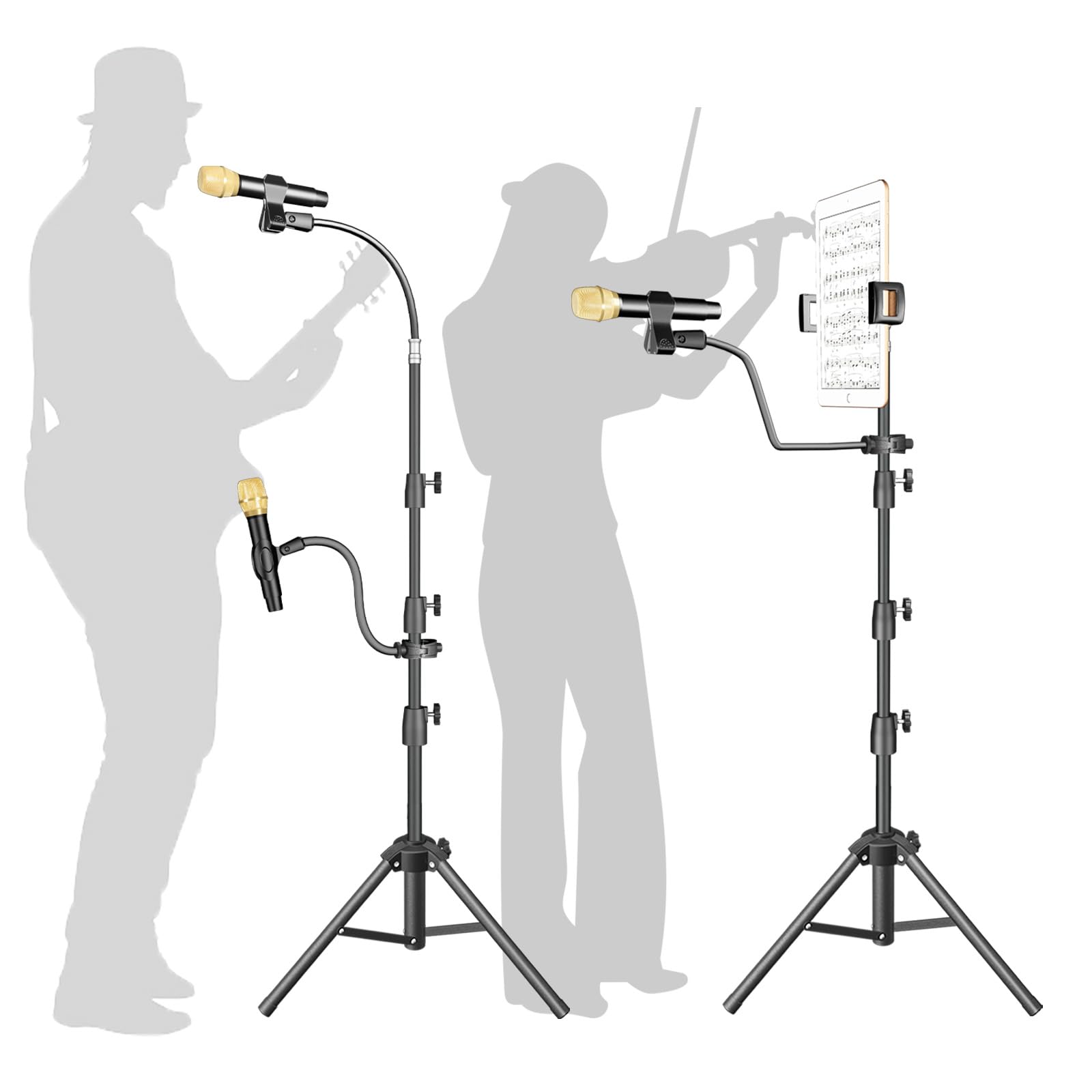 Mua KEREAL Microphone Stand Tripod,Gooseneck Mic Stand Adjustable ...