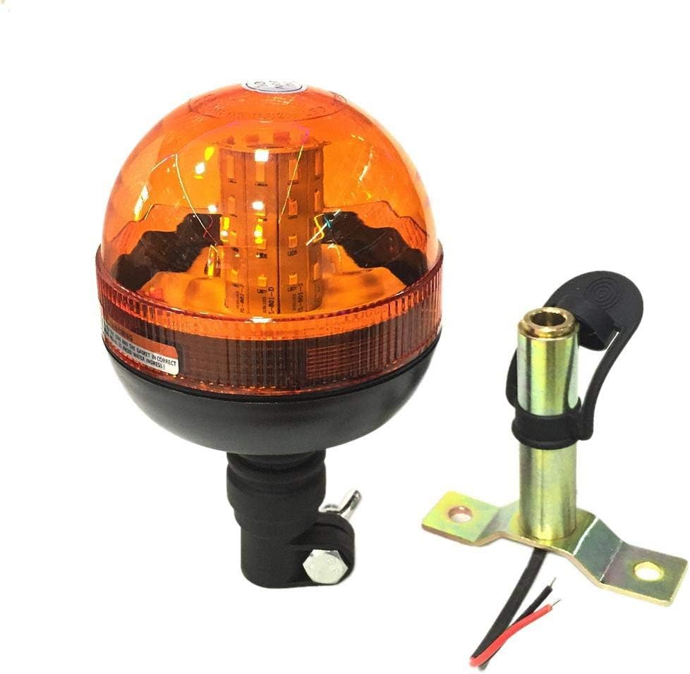 Kinbelle 40LED Rotating Flashing Amber Beacon Flexible Tractor Warning ...