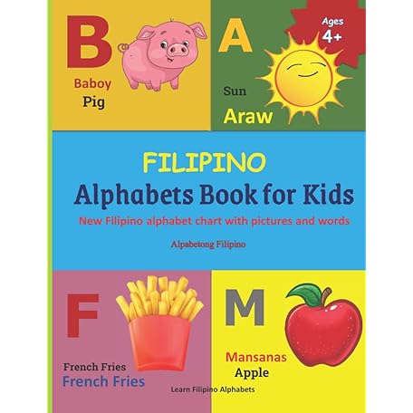 Mua FILIPINO Alphabets Book for Kids: New Filipino alphabet chart with ...