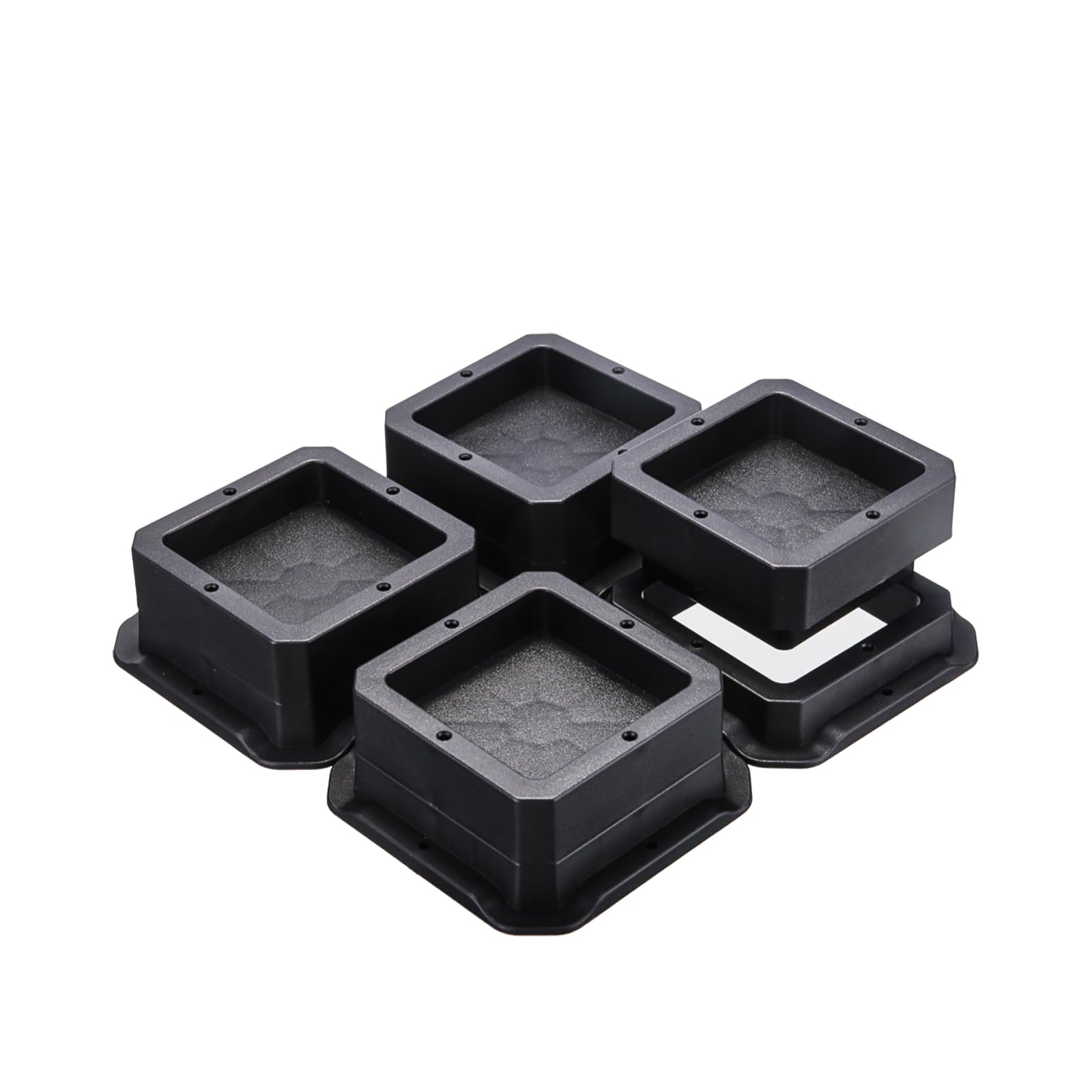 Tocawe Bed Risers 1 Inch Square Heavy Duty Furniture Risers Height ...