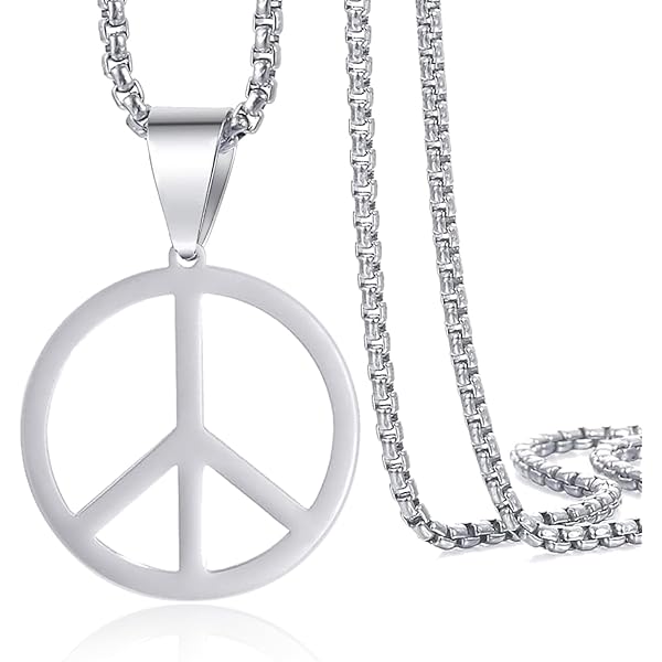 Teamer Peace Dangle Keychain Silver Message Will Fight For Freedom Cute ...