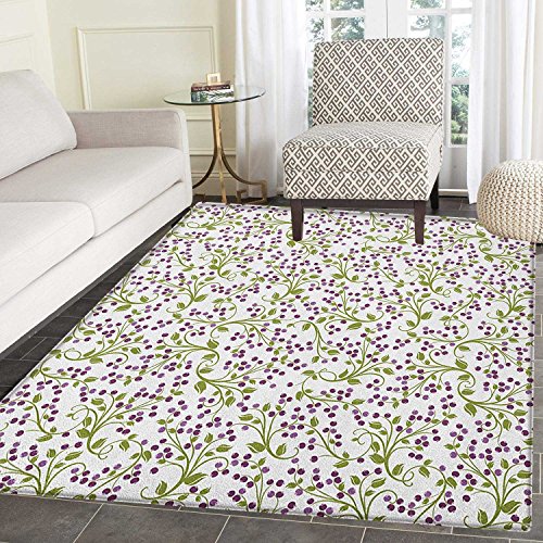Funky Purple and Green Area Rugs, The Fresh Start Color Combo
