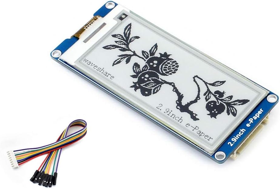 2.9inch E-paper Module 296×128 Resolution 3.3V/5V Two-Color E-Ink Display Module epaper Screen ...