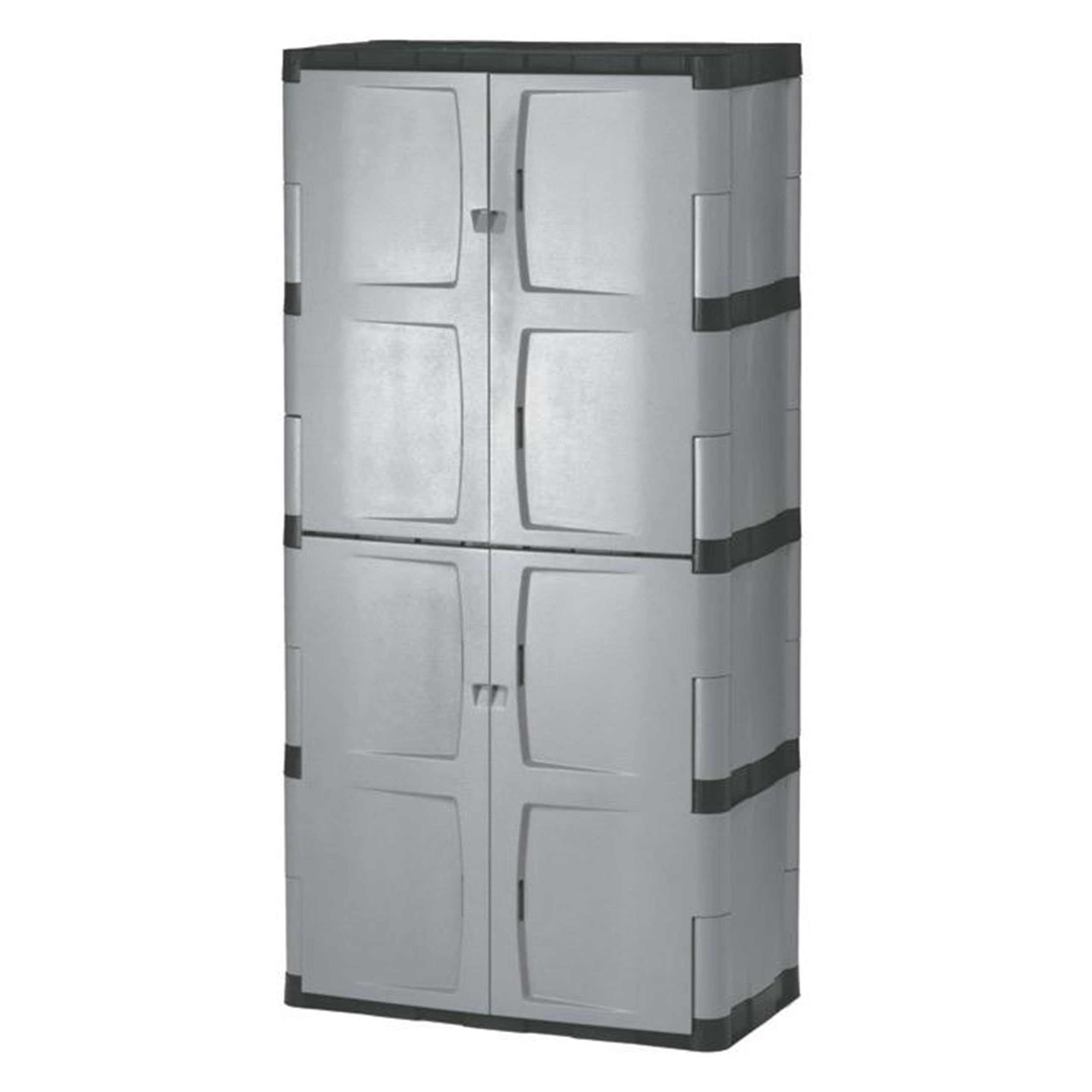 Rubbermaid Freestanding Storage Cabinet Five Shelf with Double Doors ...