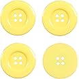 Amazon.com: YAKA 50pcs 4 Holes Round Sewing Resin Buttons1.5inch/38mm in Bulk for Environmental ...