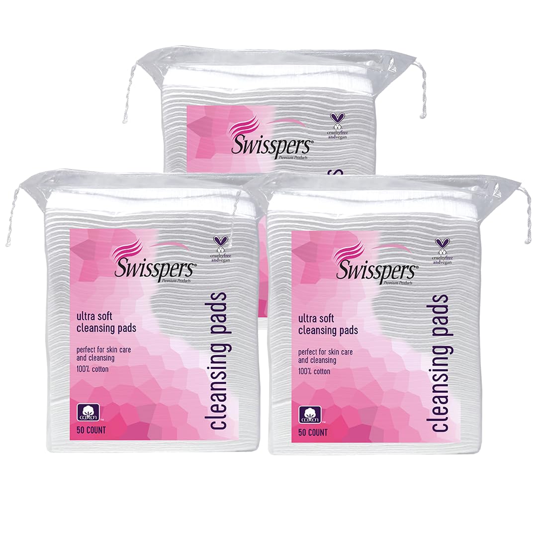 Mua Swisspers Premium Ultra Soft Cleansing Pads – 50 Count (Pack of 3 ...