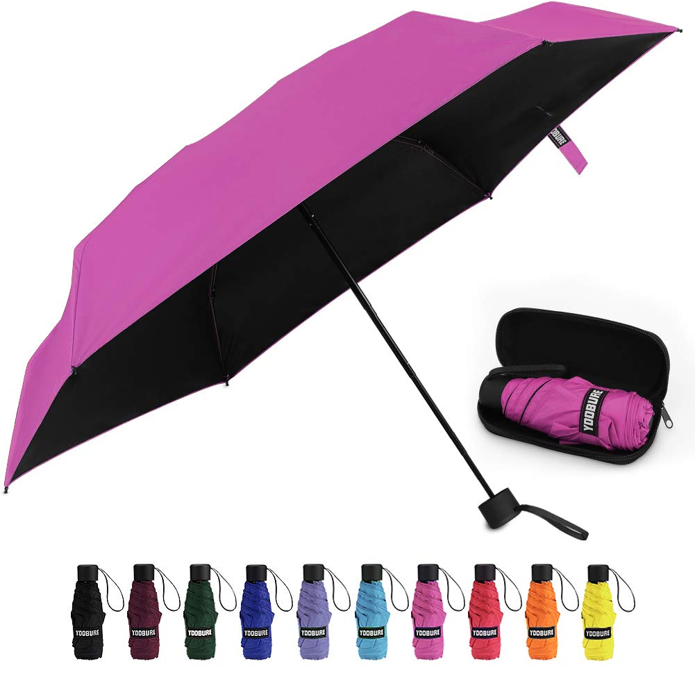 Yoobure Small Mini Umbrella with Case Light Compact Design Perfect for ...