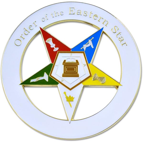 Oes Gloves White Embroidered Order Of The Eastern, OES. Star Logo ...