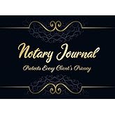 Notary Journal: One Entry Per Page, Protects Every Client's Privacy ...