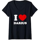 Amazon.com: I Love Darius I Heart Darius Funny First Name Darius T ...
