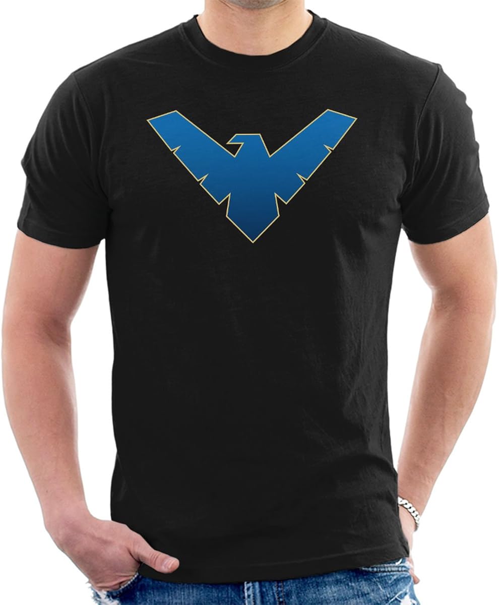 Nightwing Logo Men's T-Shirt: Amazon.co.uk: Clothing