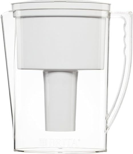 Brita Slim Water Filter Pitcher with 1 Standard Filter, White, 5 Cup ...
