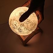 Buy HOME CUBE® Moon Light, 3D Printing Color Changing LED Moon Lamp ...
