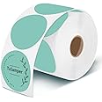 Amazon.com : TuSamper 3 Inch Round Thermal Stickers, Self-Adhesive ...