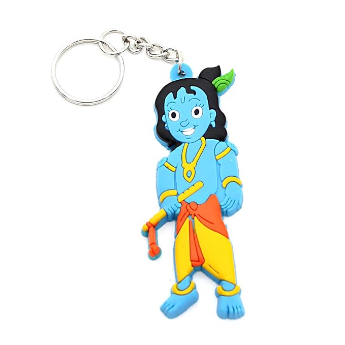 Indi Creation Little Krishna Keychain For Boys Mens Multi Color: Amazon ...