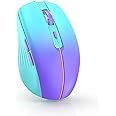 RAPIQUE Bluetooth Wireless Mouse, Rechargeable Slient Multi-Device ...